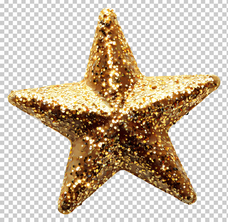 Glitter Star - Golden Glitter Star Decoration PNG, Clipart, Award Representation, Celebration ...