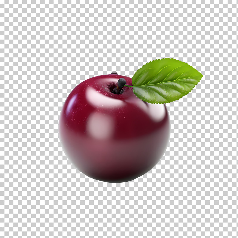 Plum - Glossy Red Apple With Leaf PNG, Clipart, Apple, Apple Orchard ...