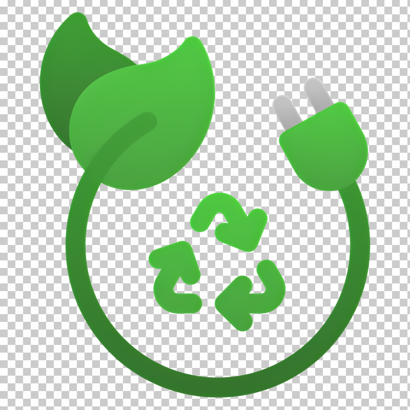 Sustainability - Eco-Friendly Plug Icon With Recycling Symbol PNG ...