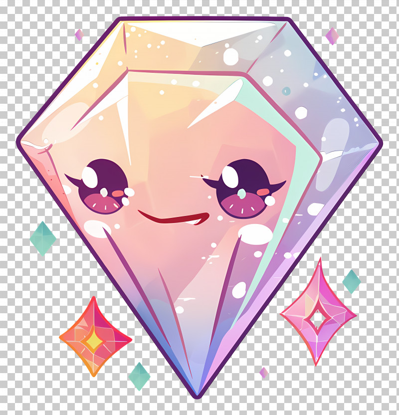 Diamond - Adorable Sparkling Diamond PNG, Clipart, Adorable, Cute ...
