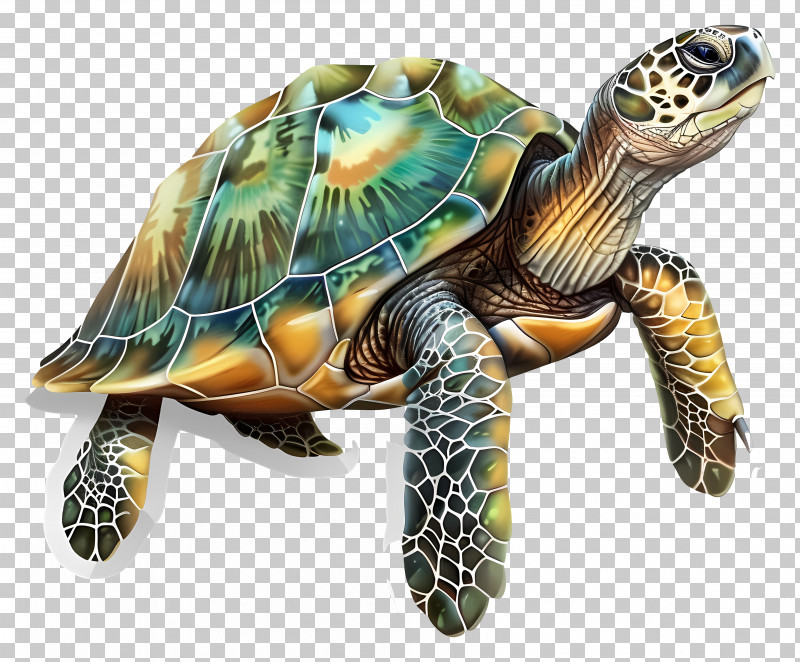 Turtle Sticker - Colorful Sea Turtle Illustration PNG, Clipart, Animal ...