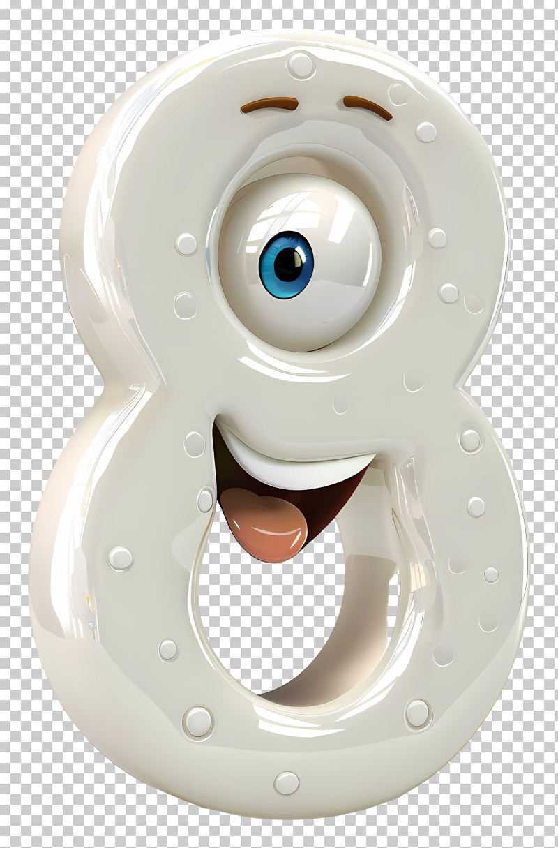 3d Cartoon Number - Playful Number Eight Character PNG, Clipart, 3d ...