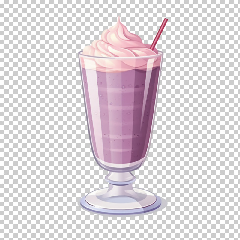 Milkshake - Purple Milkshake In Glass With Straw PNG, Clipart, Cold ...
