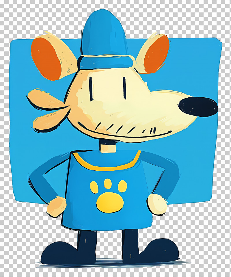 Dog Man - Cartoon Dog In Uniform PNG, Clipart, Blue, Cartoon, Cartoon ...
