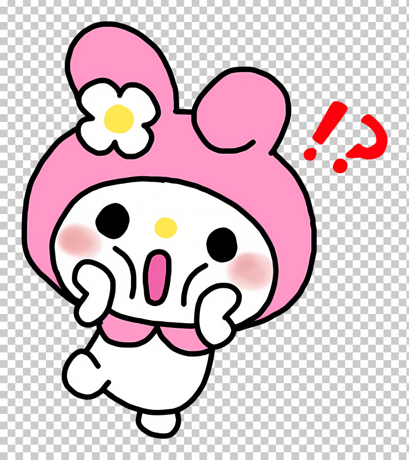 My Melody - Surprised Pink Cartoon Character PNG, Clipart, Animation ...