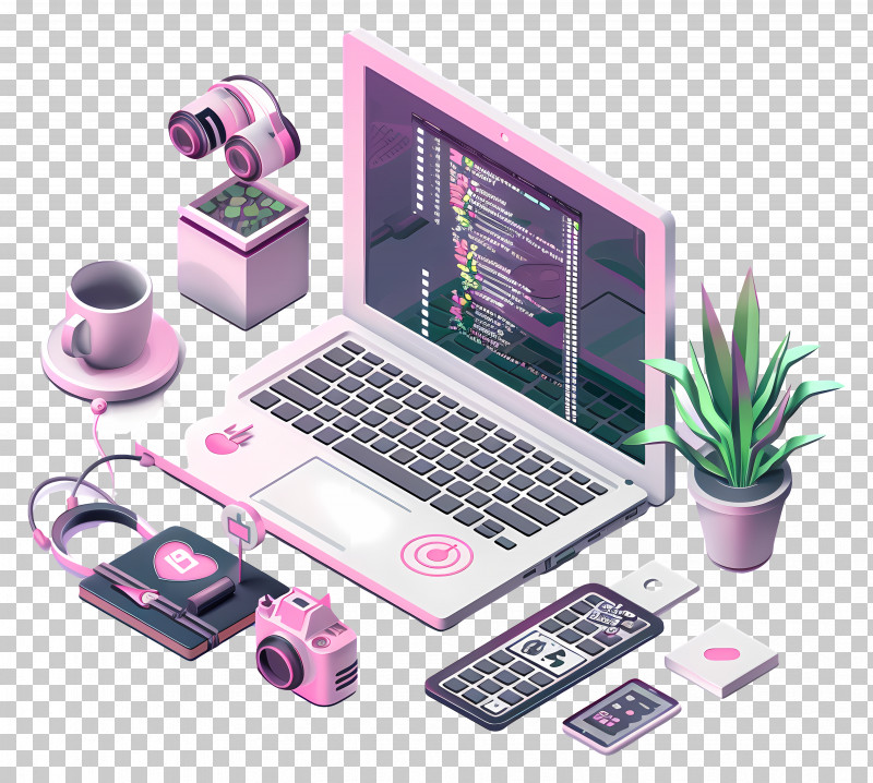 System Configuration - Modern Workspace With Laptop And Gadgets PNG, Clipart, Camera, Coding ...
