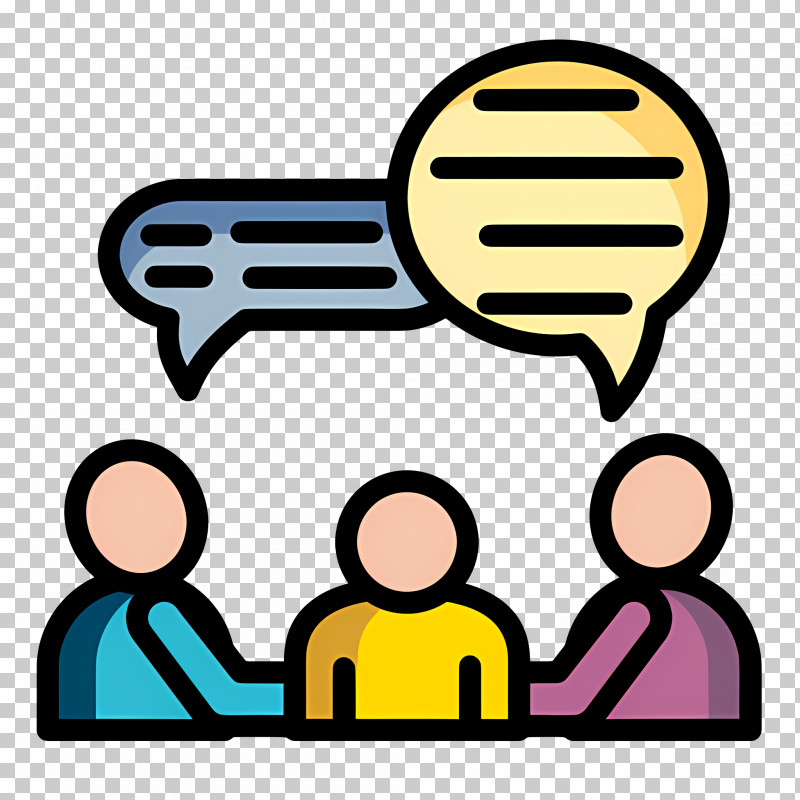 Group Discussion - Illustrated Group Discussion With Speech Bubbles PNG ...