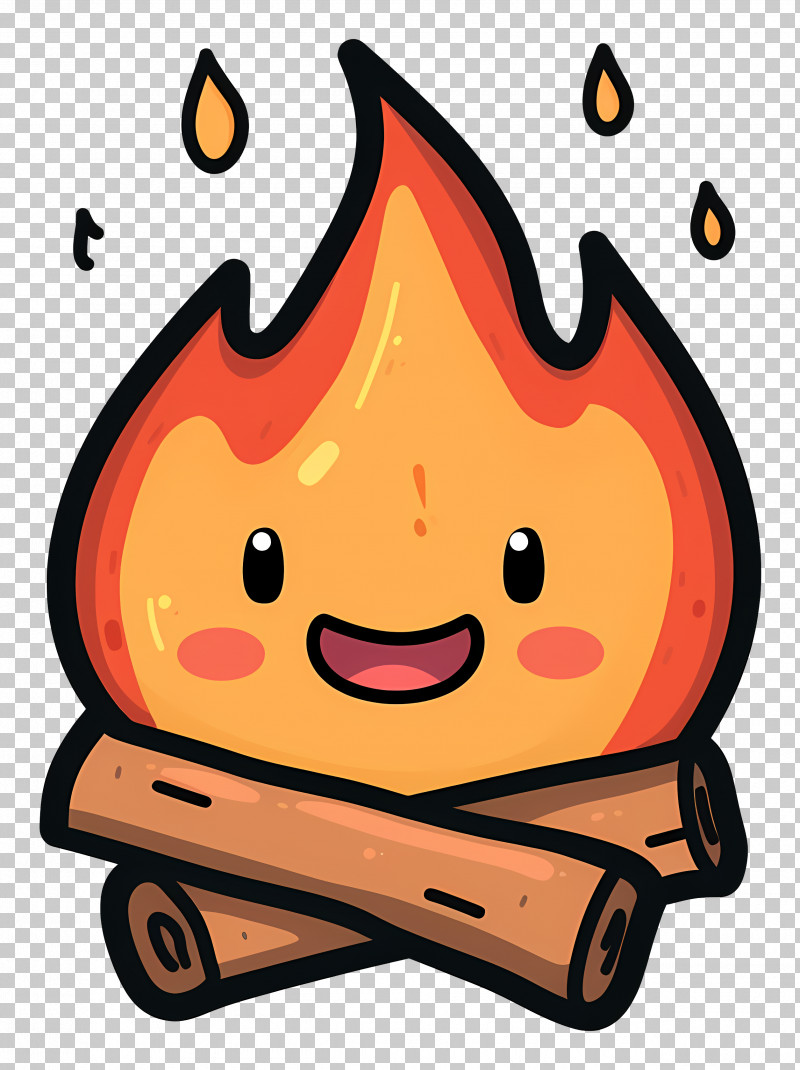 Campfire - Cute Campfire Cartoon Illustration With Logs PNG, Clipart, Adventure Camp, Animated ...