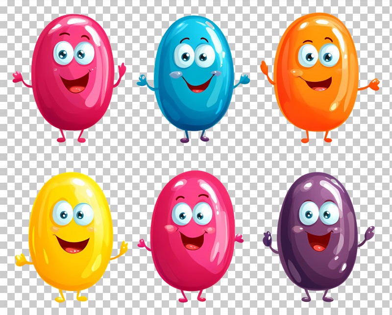 Cartoon Jelly Beans - Colorful Jelly Beans Cartoon Illustration PNG ...