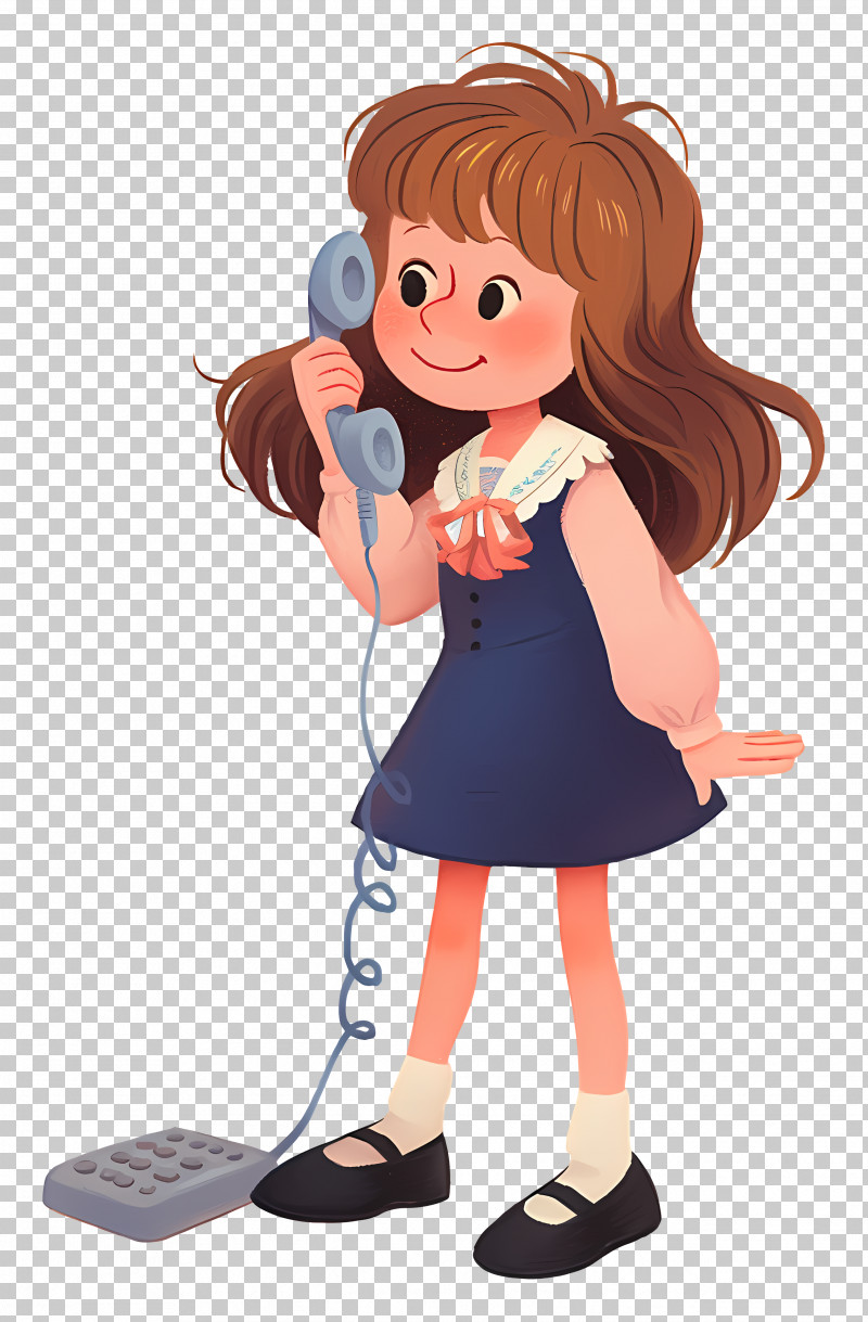 Girl Talking On Phone - Cartoon Girl On Phone PNG, Clipart, Cartoon ...