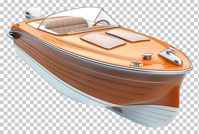 Motor Boat - Elegant Orange Motorboat PNG, Clipart, Luxury, Luxury ...