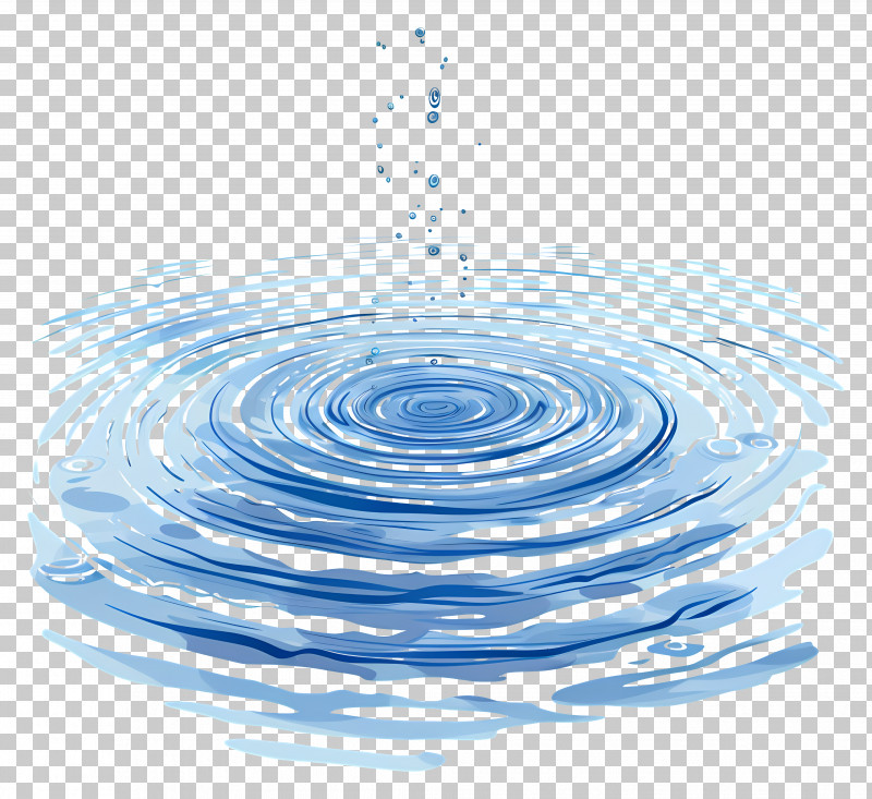 Water Ripples - Illustration Of Water Ripples With Droplets PNG, Clipart, Blue Abstract Effect ...