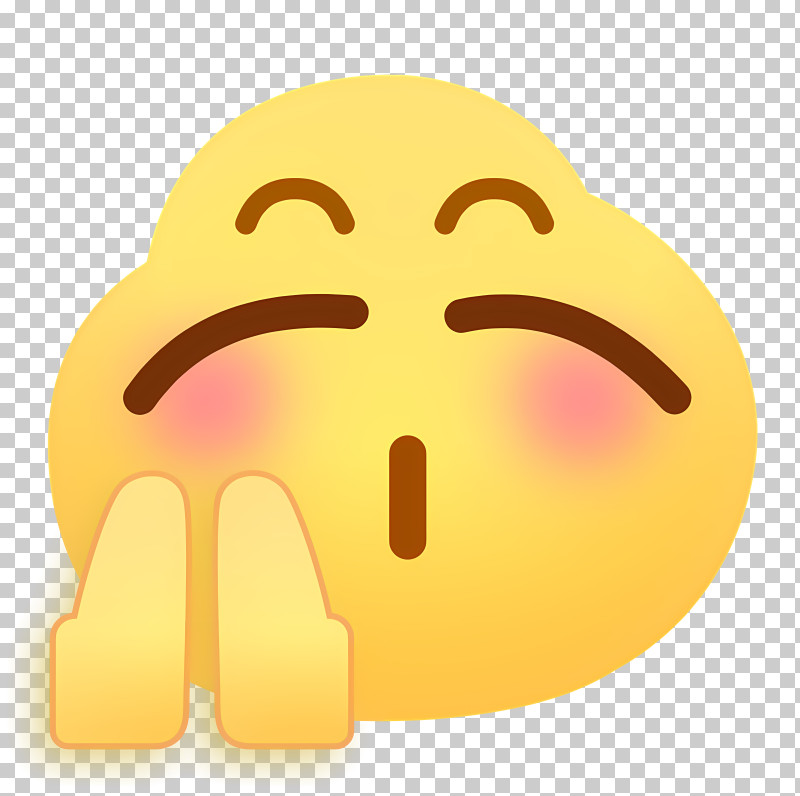 Icon - Blushing Emoji With Hands PNG, Clipart, Animated Mood Face ...