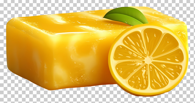 Realistic Style Soap Bar - Yellow Lemon Soap Bar PNG, Clipart, Aromatic ...