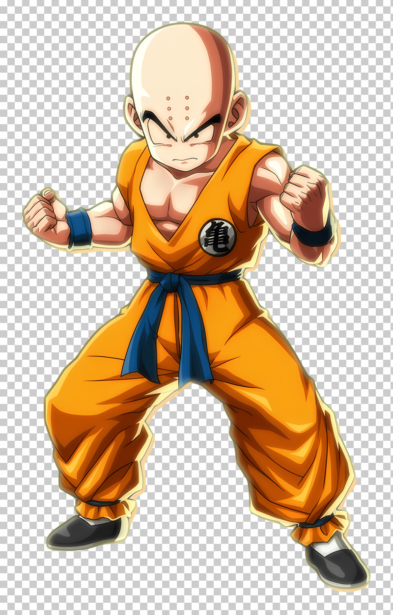 Krillin - Anime Fighter In Orange Outfit PNG, Clipart, Action Character ...