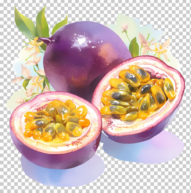 Watercolor Passion Fruits - Passion Fruit Illustration PNG, Clipart ...