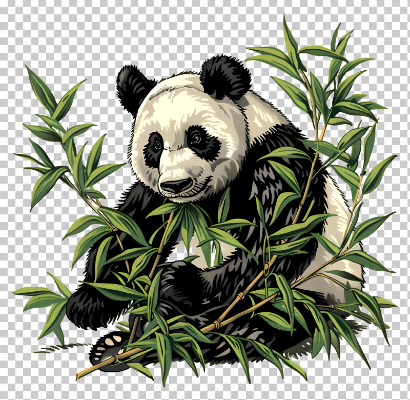 Panda - Panda Eating Bamboo PNG, Clipart, Bamboo, Bear, China, Cute ...