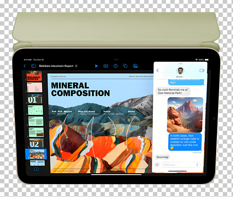 Ipad Mini - Tablet With Mineral Composition Display PNG, Clipart ...