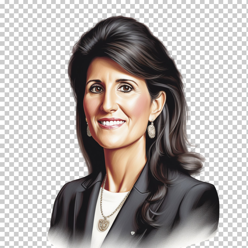Haley - Portrait Of A Woman In Professional Black Attire PNG, Clipart ...
