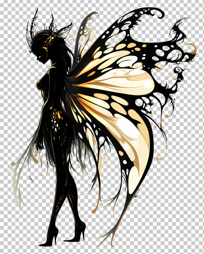Dark Fairy - Fantasy Fairy With Intricate Wings PNG, Clipart, Creature ...