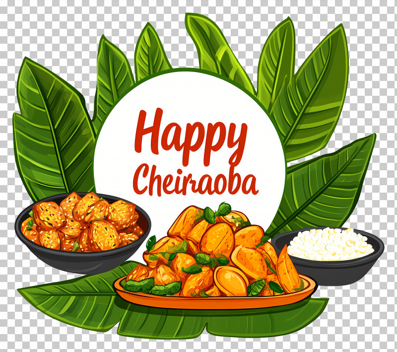 Cheiraoba - Happy Cheiraoba With Traditional Dishes PNG, Clipart ...