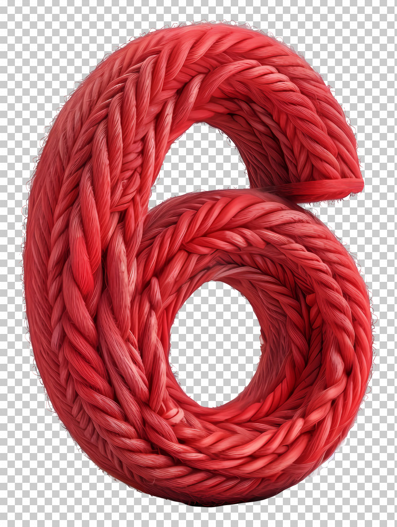 Number 6 - Red Knitted Number Six PNG, Clipart, Art, Craft, Design, Knitted, Number 6 Free PNG ...