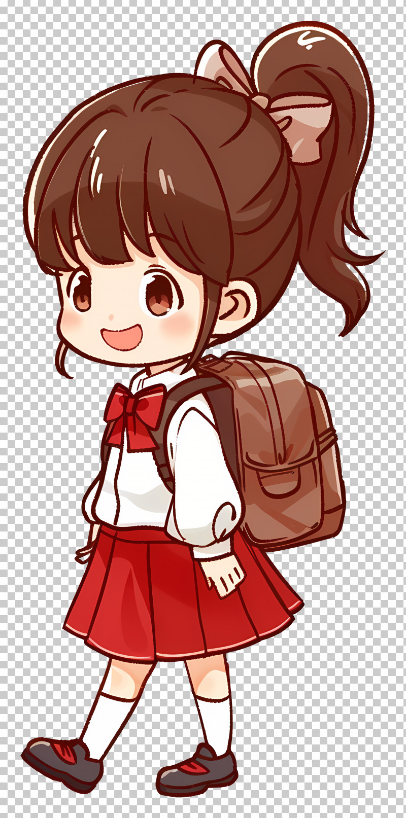 Girl Student - Happy Schoolgirl With Backpack PNG, Clipart, Backpack ...