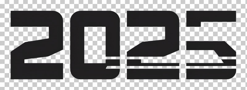 2025 New Year - 2025 Modern Black Text Design PNG, Clipart, 2025 Black ...