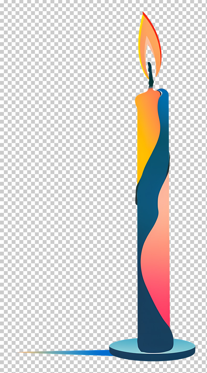 Cartoon Candle - Colorful Burning Candle PNG, Clipart, Burning, Candle ...