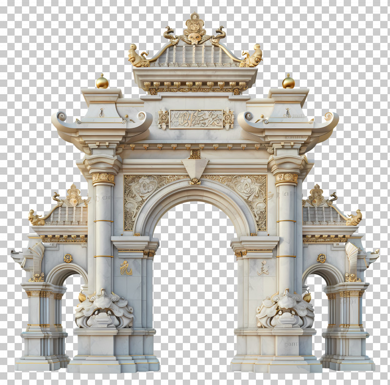 Temple Arch - Ornate Decorative Arch PNG, Clipart, Columns, Decoration ...