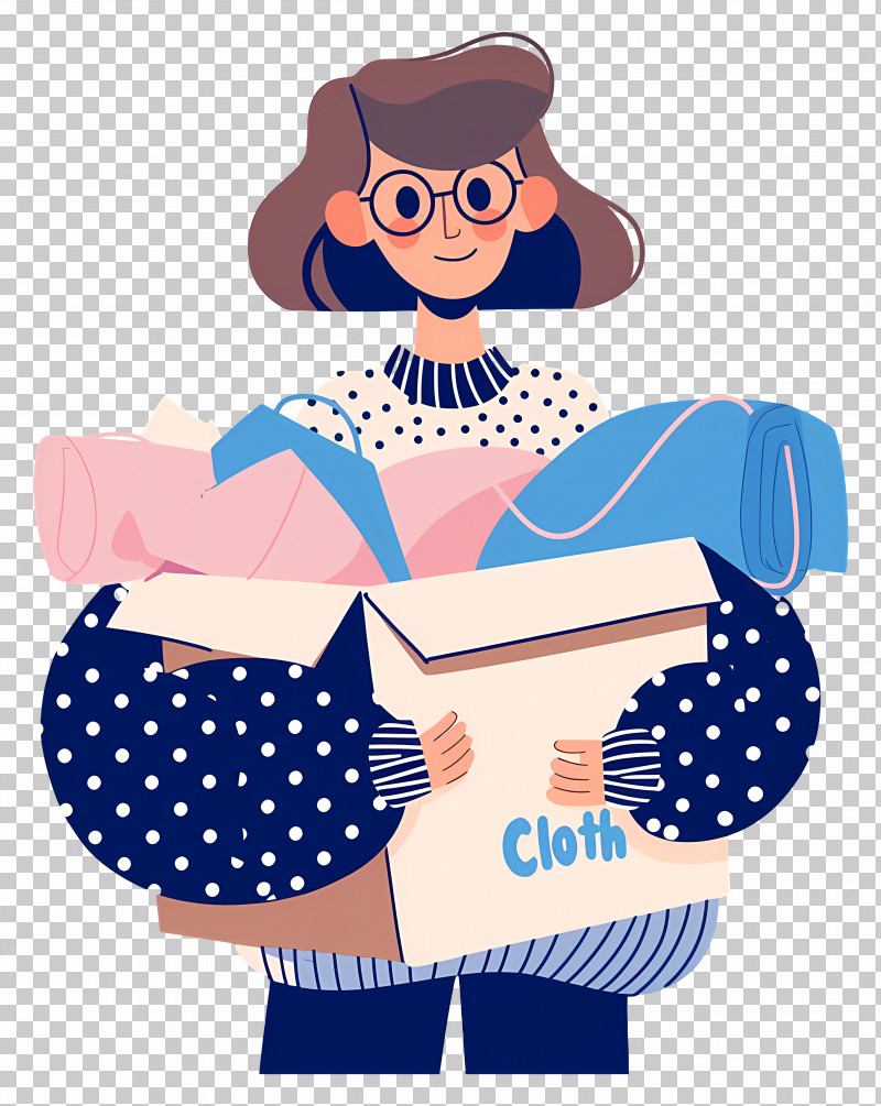Woman Holding Cloth - Clothing Donation Illustration PNG, Clipart ...