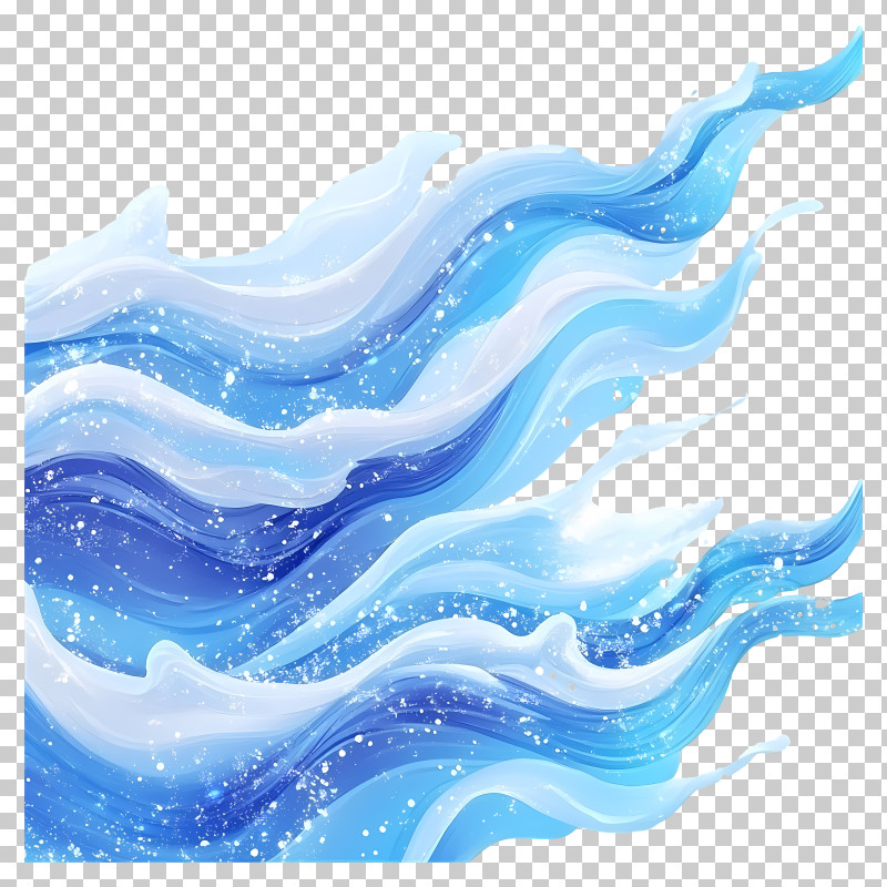 Glittering Waves - Blue Waves With Flowing Water PNG, Clipart, Blue ...