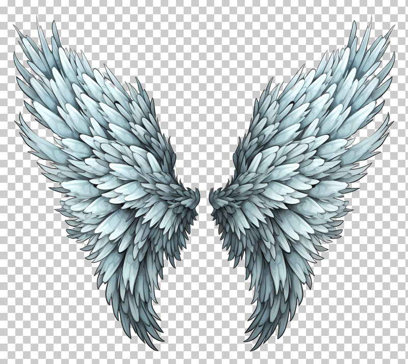 Doodle Angel Wings - Detailed Angel Wings Illustration PNG, Clipart ...