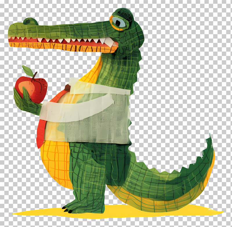 Cartoon Alligator - Crocodile Holding An Apple PNG, Clipart, Cartoon ...