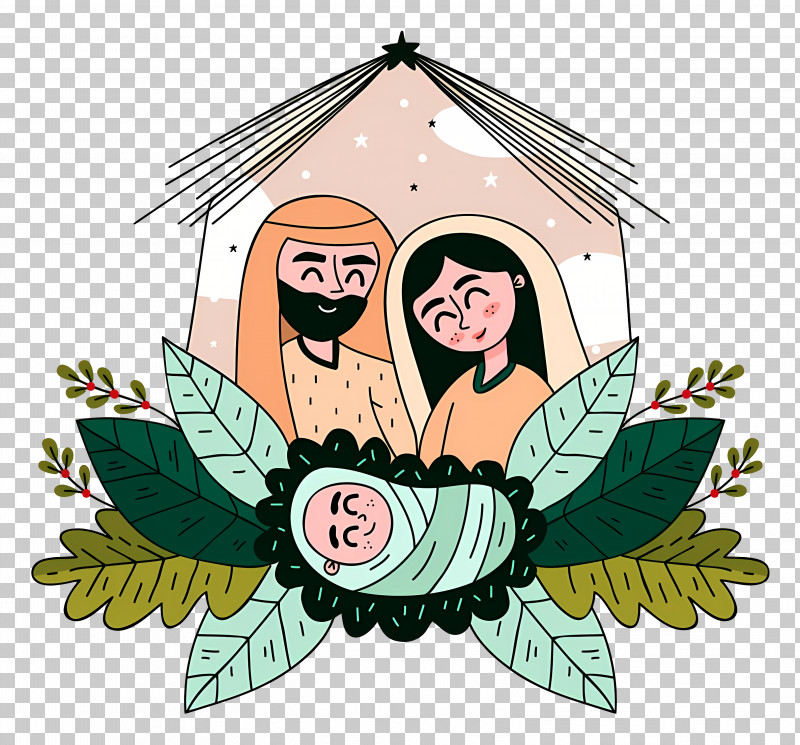 Christmas Nativity Scene - Holy Family In Stable PNG, Clipart, Baby ...