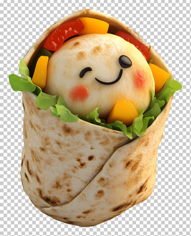 National Burrito Day - Cute Smiling Burrito Illustration PNG, Clipart ...