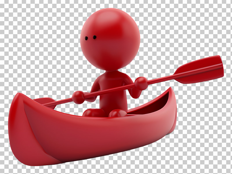 Canoe - Red Canoe With Paddler PNG, Clipart, Adventure, Boating, Canoe ...