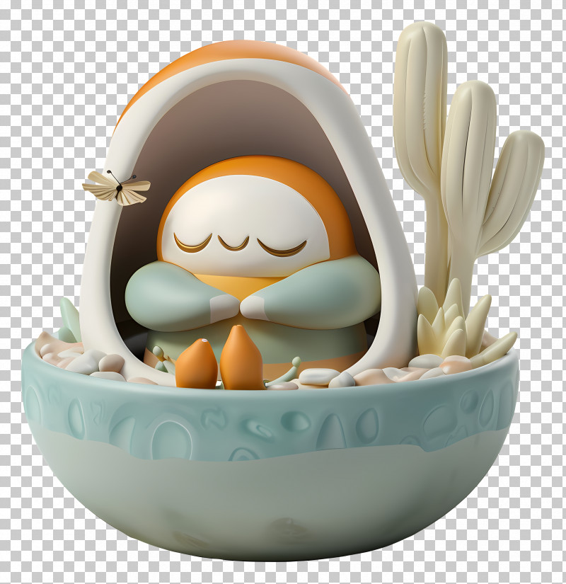 Bowl - Cute Desert Scene Figurine PNG, Clipart, Art, Bowl, Cactus, Cute ...