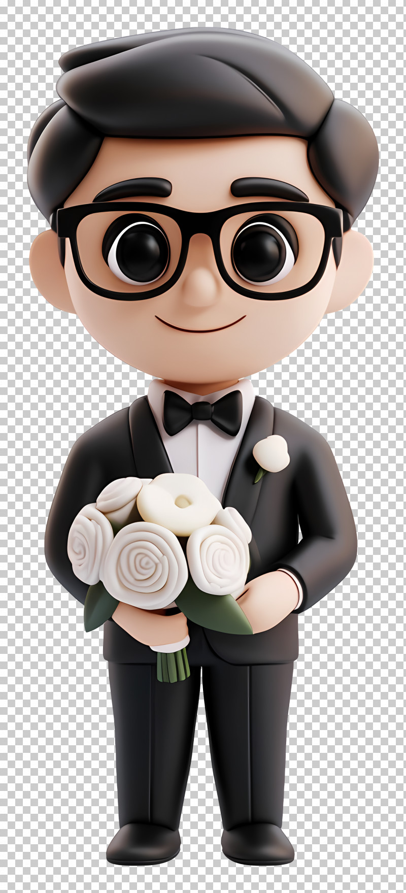 Cartoon Groom - Cartoon Groom Holding Flowers PNG, Clipart, Bouquet ...
