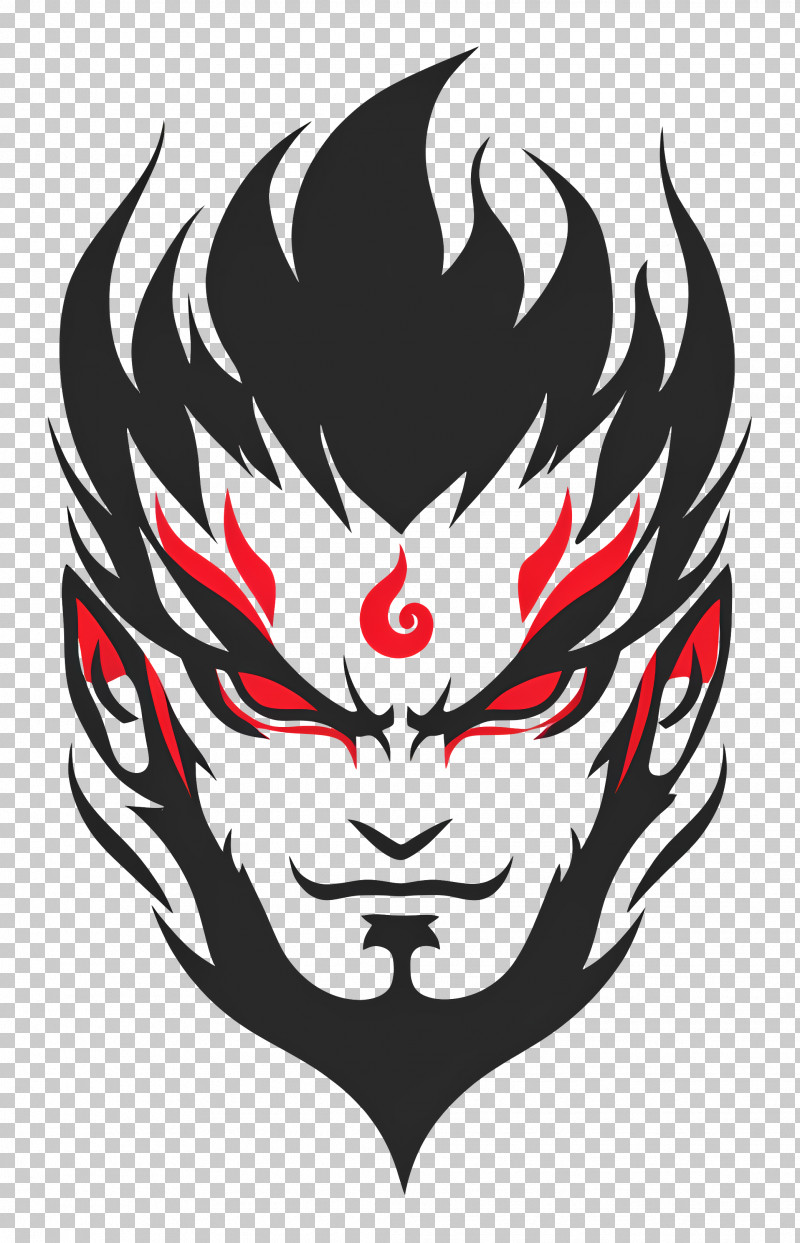 Akuma - Demon Face Illustration PNG, Clipart, Akuma, Art, Black, Demon Face, Fantasy Free PNG ...