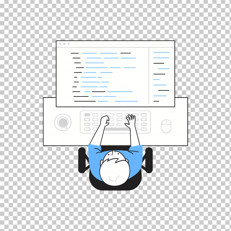 Coding - Top View Of Person Coding On Computer PNG, Clipart, Coding, Computer, Developer, Office ...