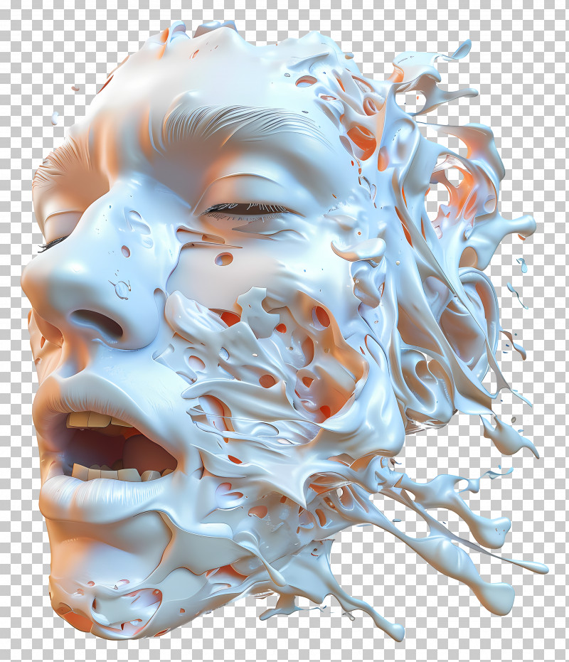 Melting Face - Abstract Face Sculpture PNG, Clipart, Abstract Face, Creative, Design, Expression ...
