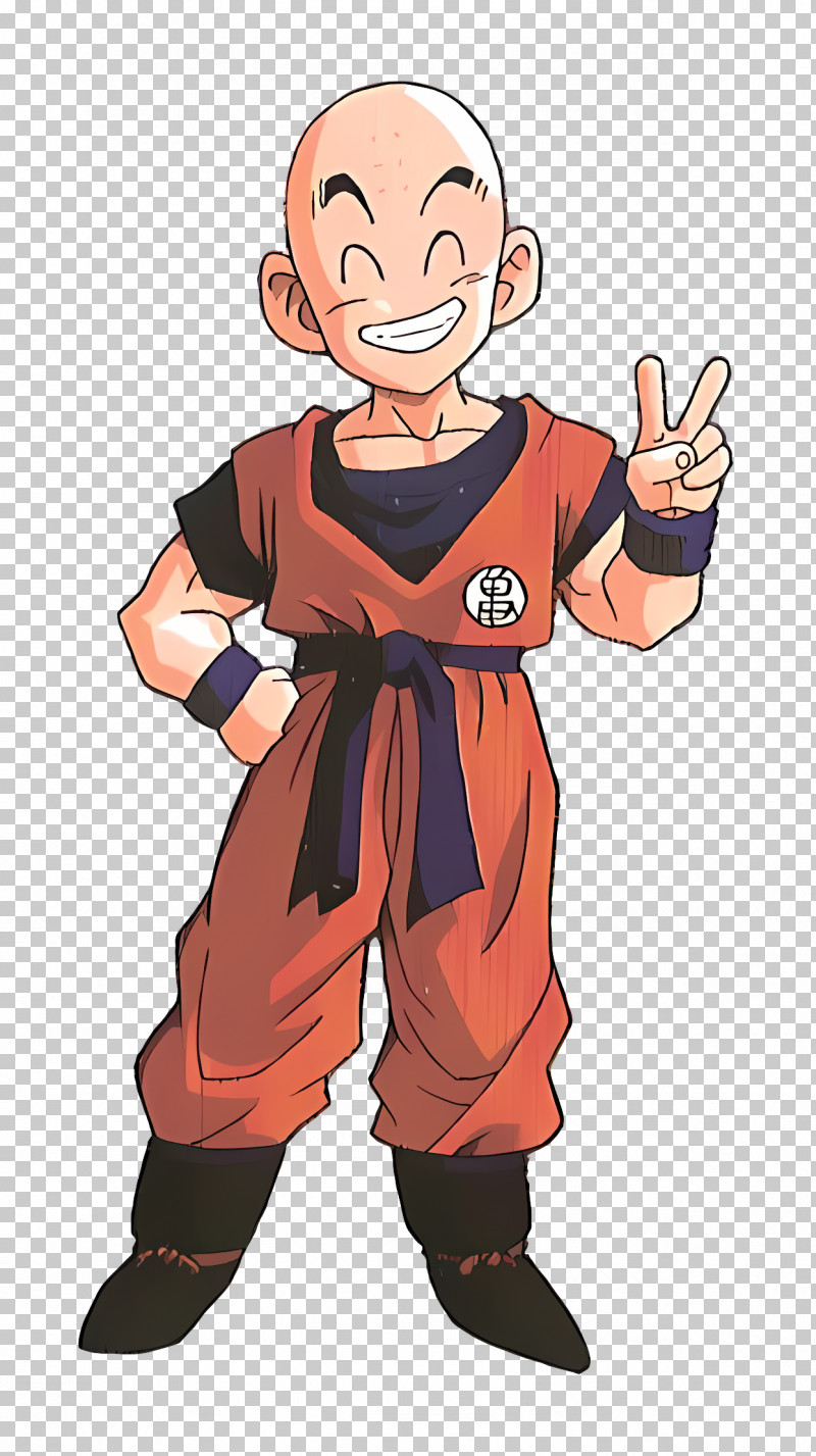 Krillin - Bald Anime Character In Orange Outfit PNG, Clipart, Anime ...