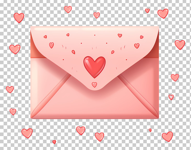 Letter - Romantic Love Letter With Pink Hearts PNG, Clipart, Adorable ...