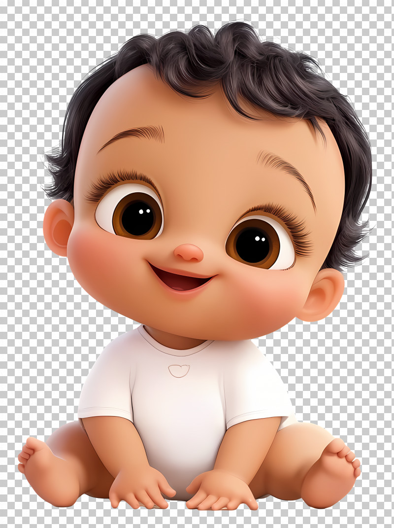 Animated Baby - Cute Cartoon Baby Illustration PNG, Clipart, Adorable ...