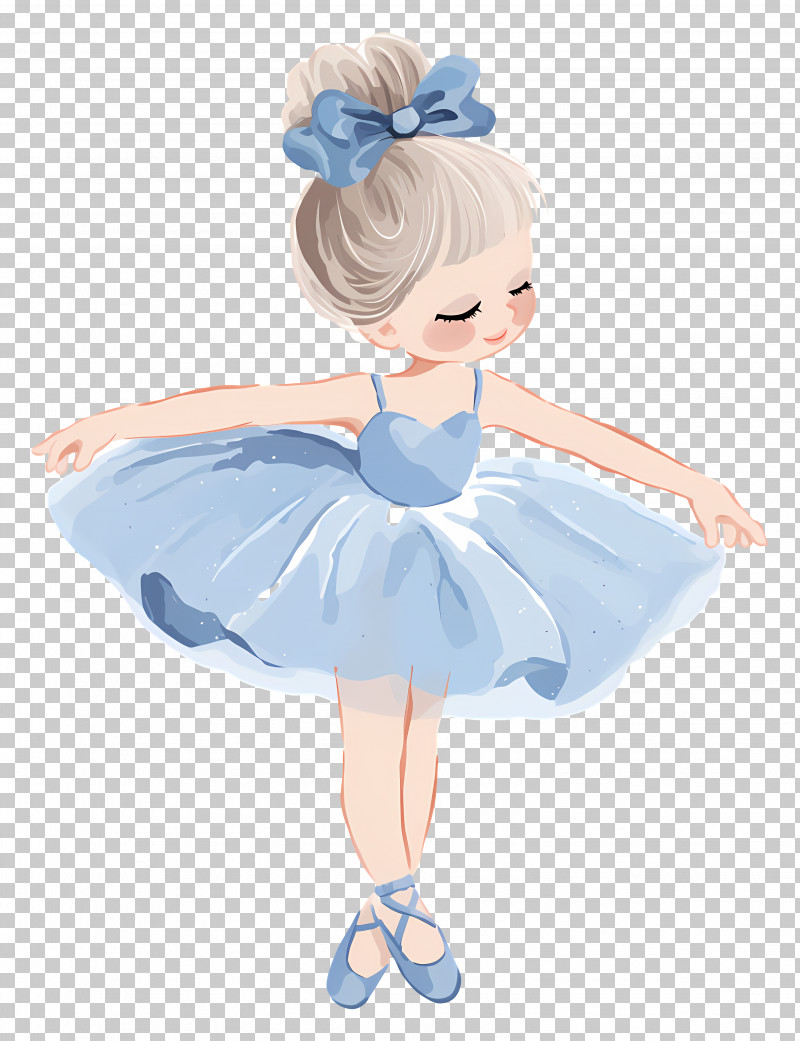 Cute Ballerina - Ballet Dancer In Blue Tutu PNG, Clipart, Art, Ballet ...