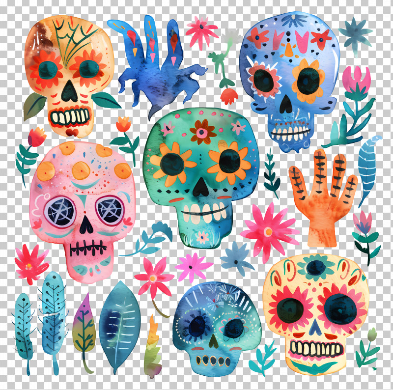 Sugar Skulls - Colorful Sugar Skulls For Day Of The Dead Celebration ...
