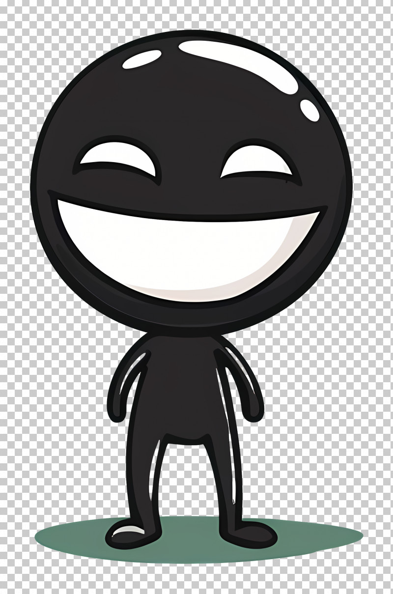 Stick Figure Laughing - Happy Smiling Cartoon Character PNG, Clipart ...