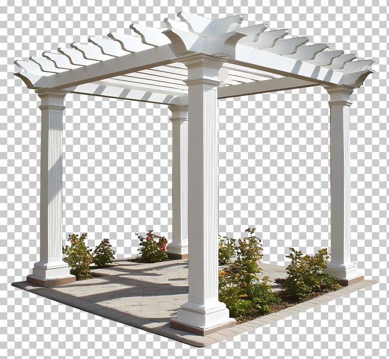 Pergola - White Pergola In Garden PNG, Clipart, Architecture, Columns ...