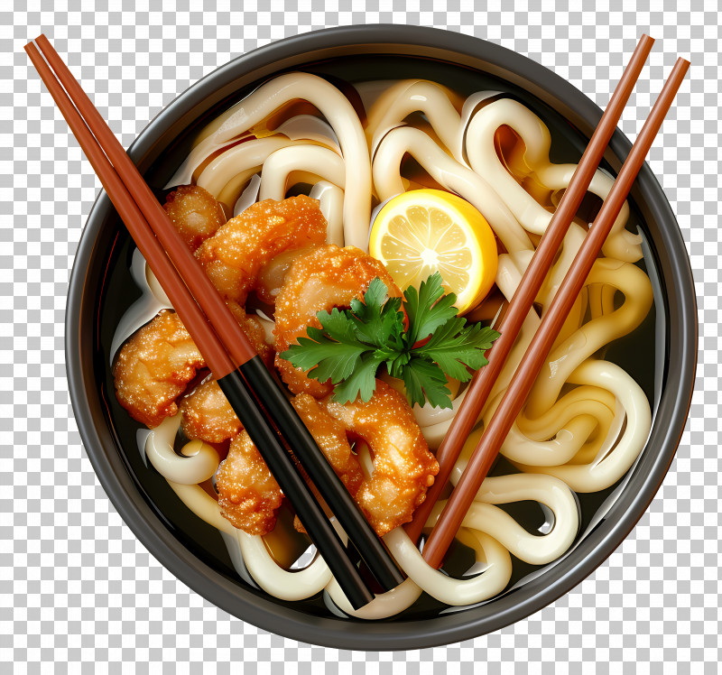 Udon - Udon With Chicken In Black Bowl PNG, Clipart, Bowl, Chicken ...